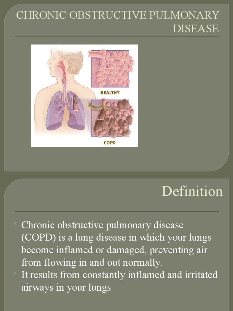 COPD Case Presentation | PDF | Pulmonology | Chronic Obstructive ...