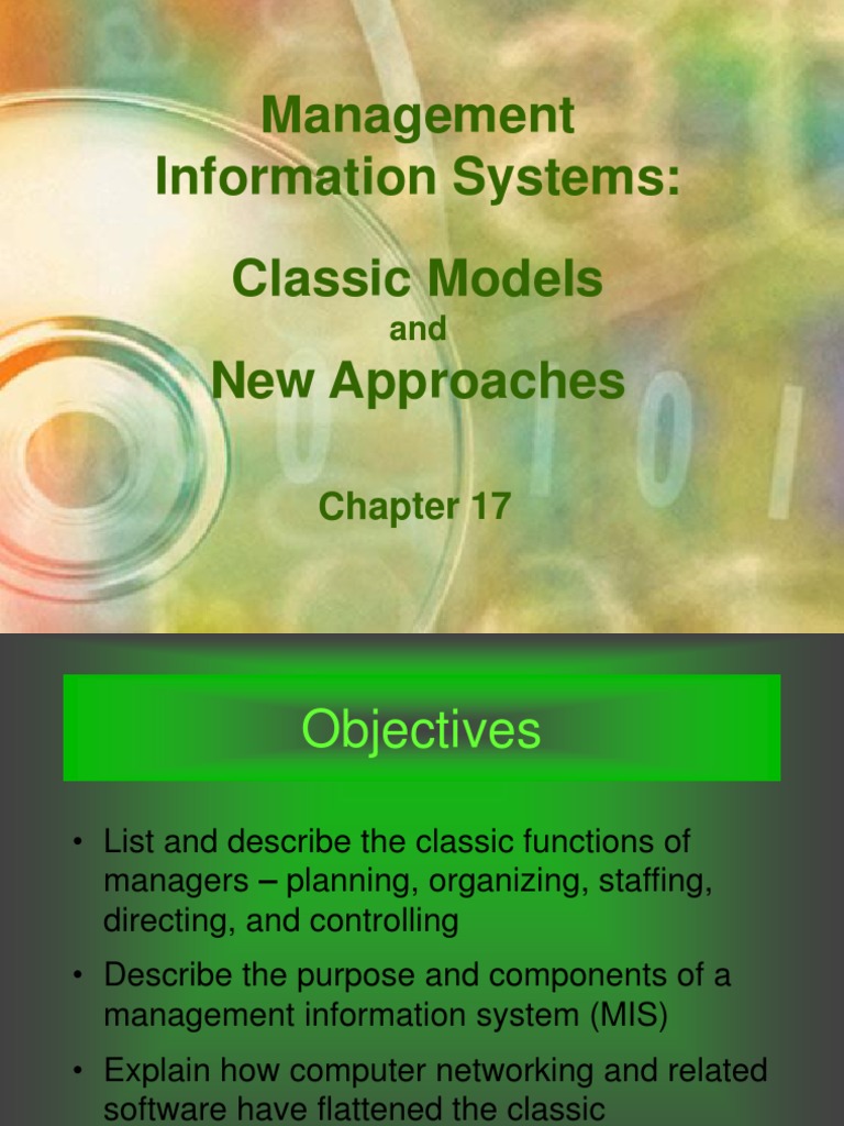 Management Information Systems: Enabling Effective Decision Making in ...
