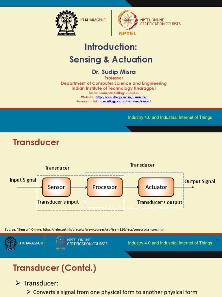 IoT Sensing and Actuation | PDF | Actuator | Sensor