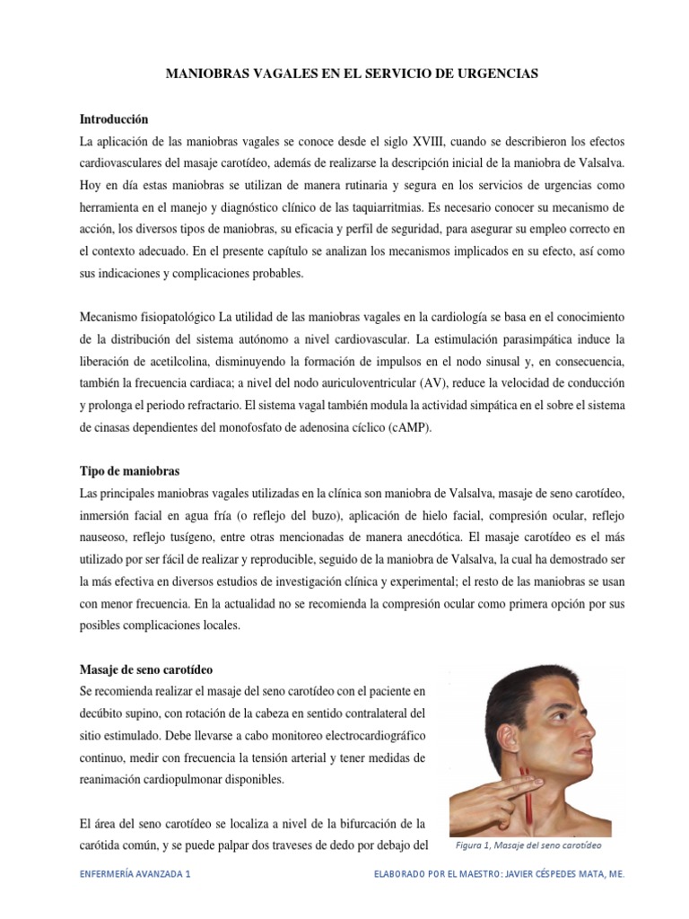 Maniobras Vagales | PDF | Enfermedades cardiovasculares | Medicina Interna