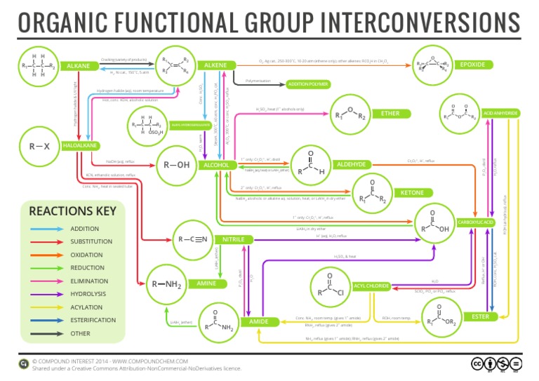 Organic Functional Group Interconversions: Reactions Key | PDF | Ether | Alcohol
