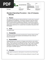 Company Driver SOP Guidelines | PDF | Driving