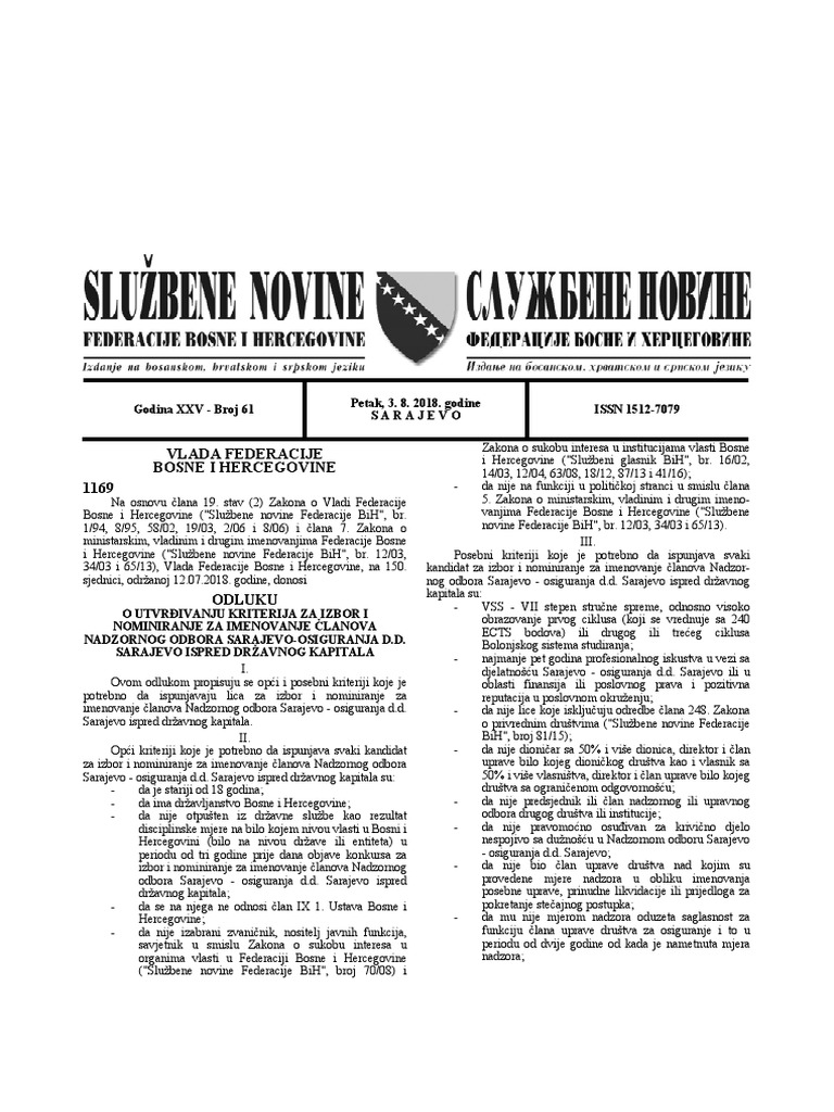 SL Novine Pravilnici | PDF
