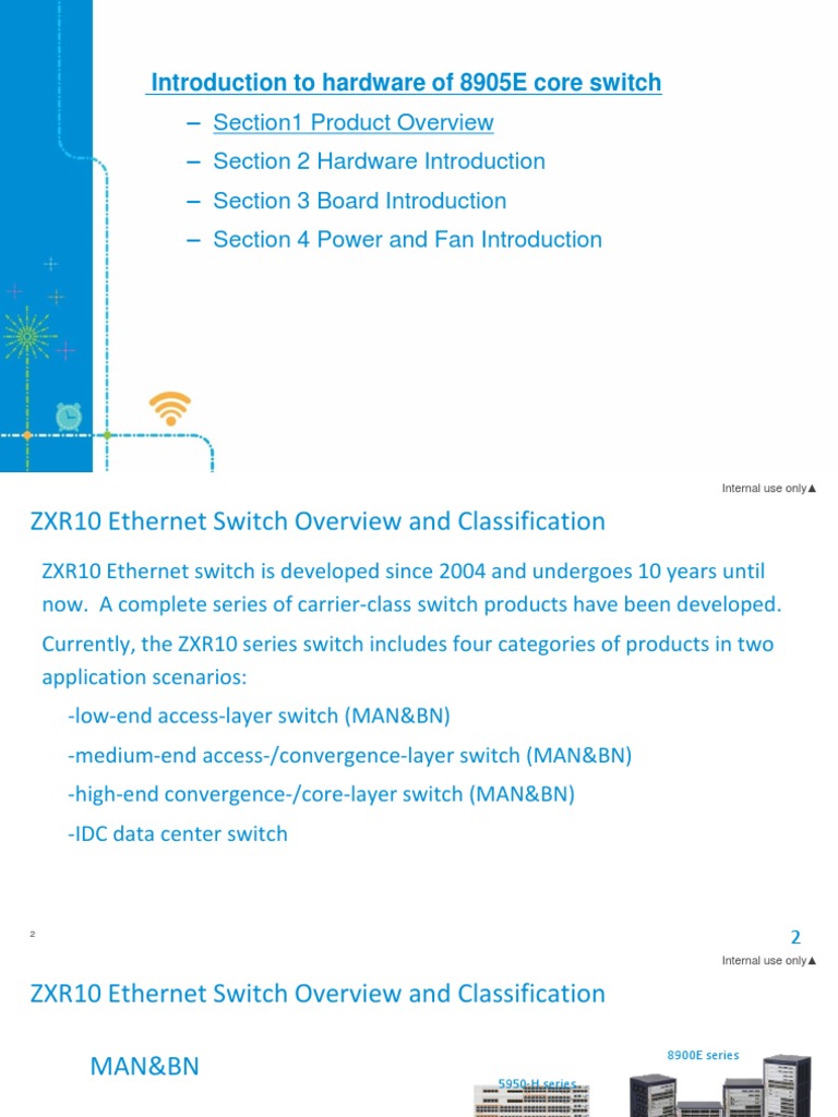 ZTE ZXR10 8905E Core Switch Overview | PDF | Network Switch ...