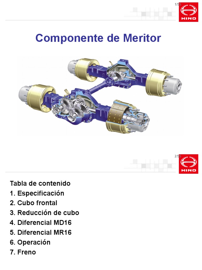 Ponente de Meritor | PDF | Eje | Vehículos de ruedas