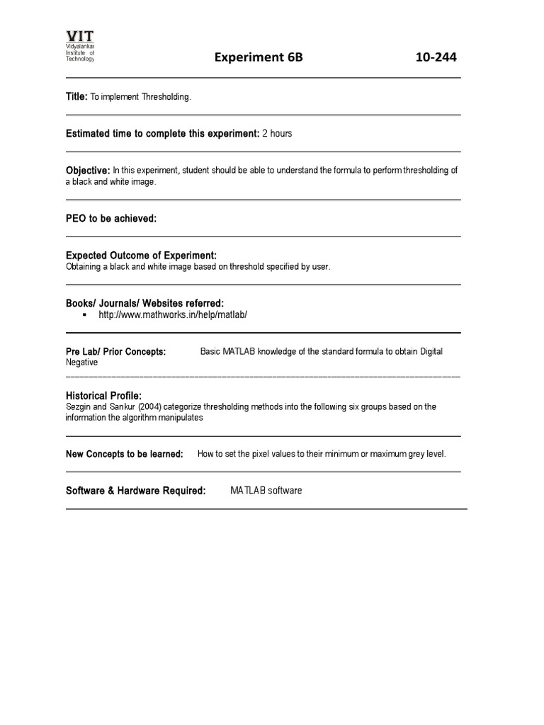 Experiment 6B 10-244 | PDF | Contrast (Vision) | Experiment
