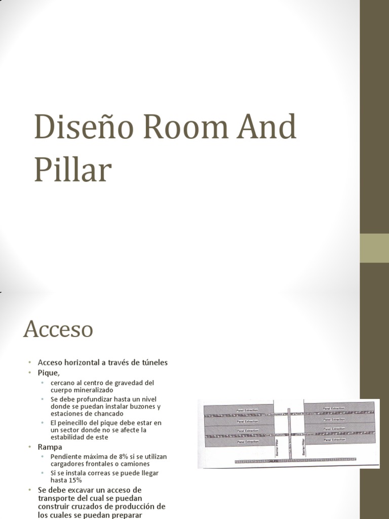 02 2014 B Diseno de Room and Pillar | PDF | Recurso | Industria pesada