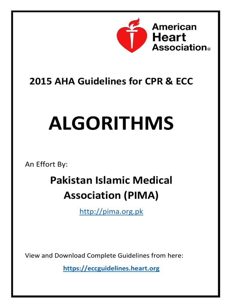 Aha Bls & Acls 2015 Algorithms | PDF