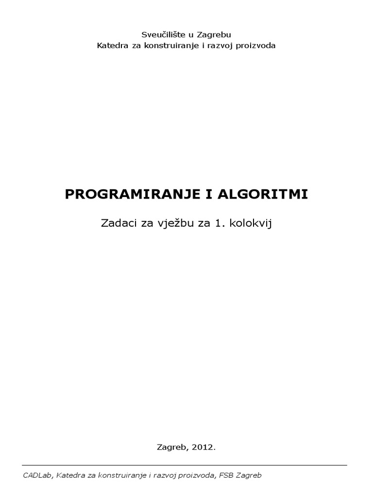 Programiranje I Sve Kaj Tu Ide PDF | PDF