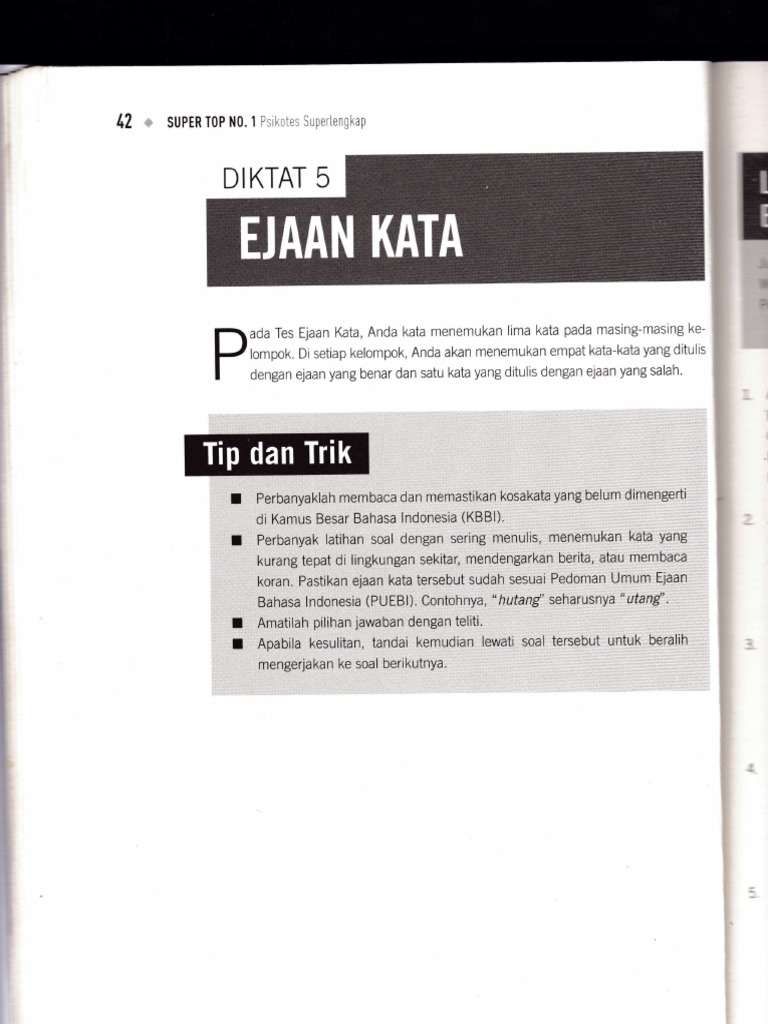 Ejaan Kata | PDF