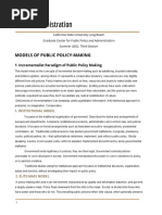 Public Policy-Making Models Explained | PDF | Policy | System