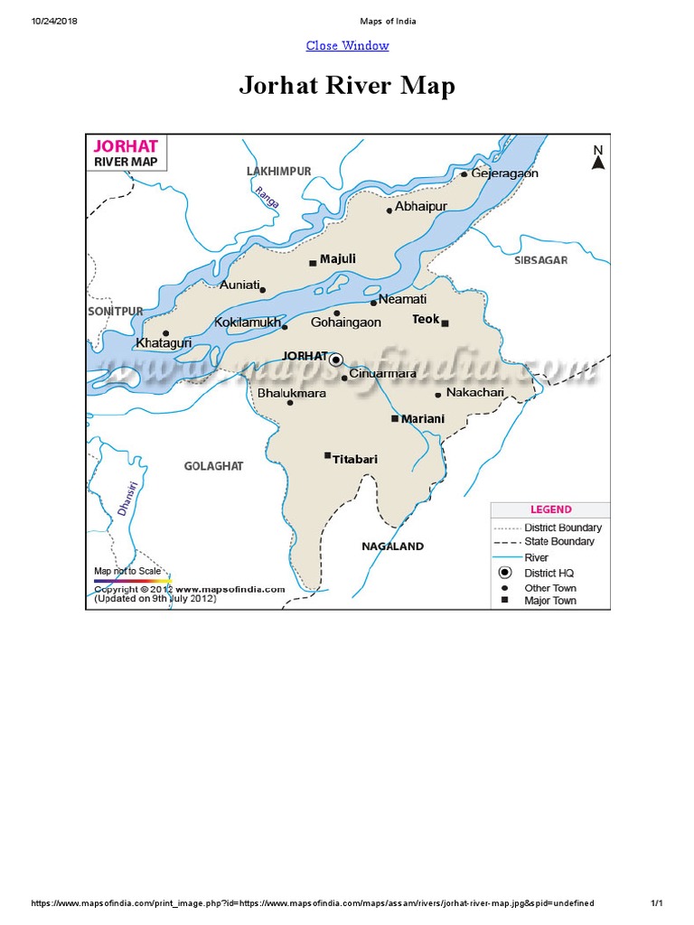 Jorhat River Map | PDF