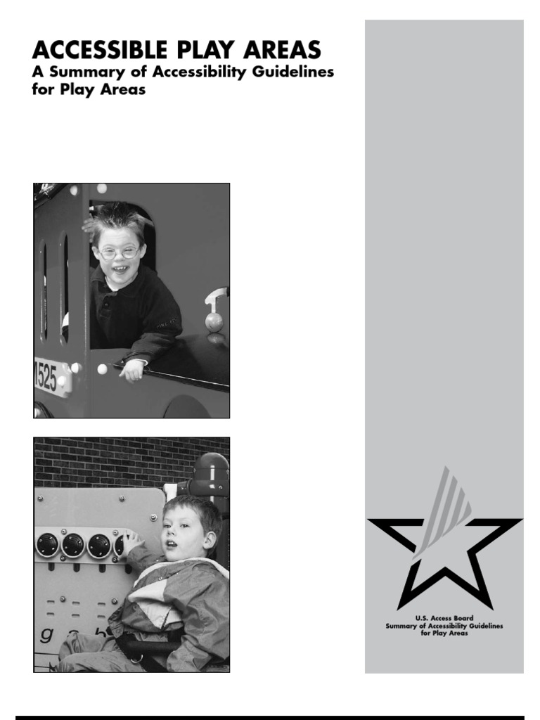 Accessible Play Areas: A Summary of Accessibility Guidelines For Play ...