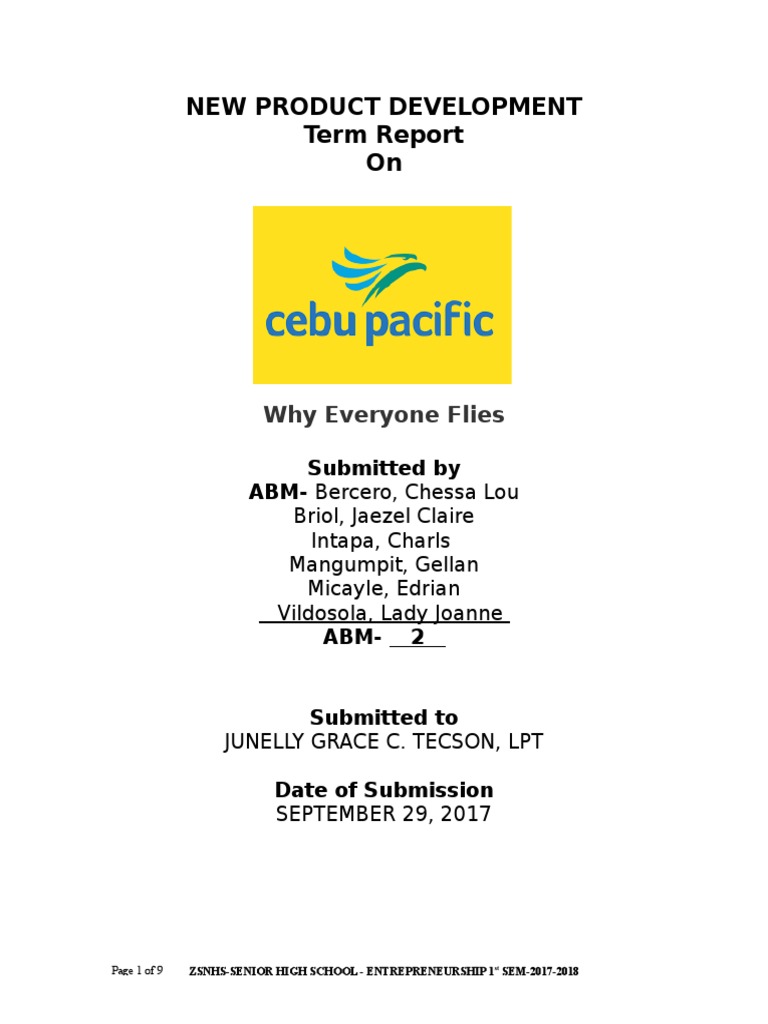Orig Cebu Pac | Download Free PDF | Business | Business Economics