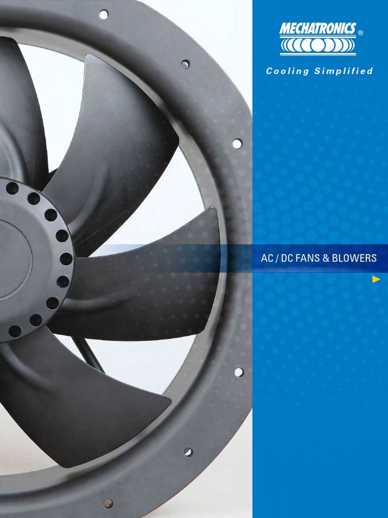 AC - DC Fans & Blowers Catalog | Manufactured Goods | Machines