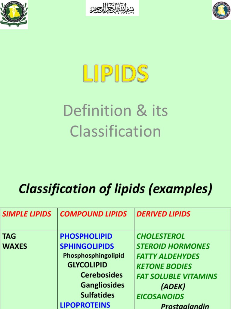 Biomedical Importance of Lipids LEC 2014 | PDF | Cholesterol | Lipid