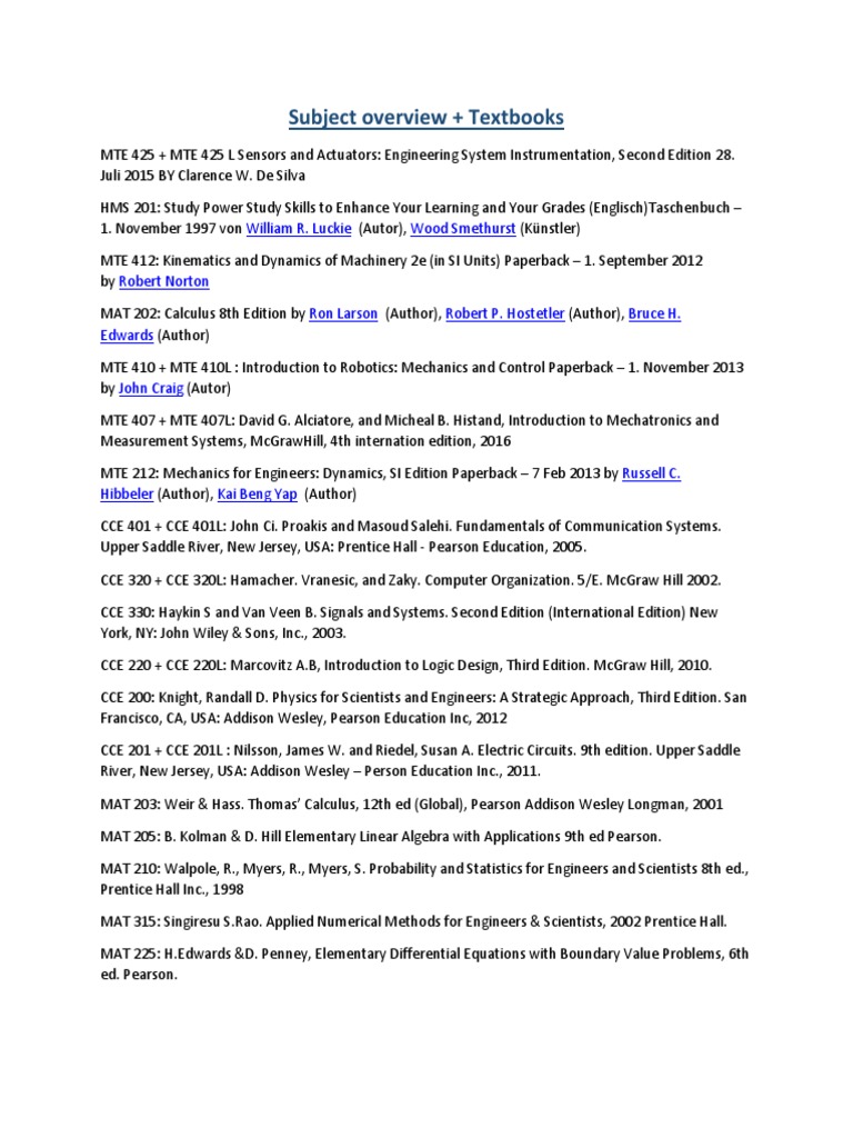 Subject Overview Short PDF | PDF | Engineering | Science And Technology