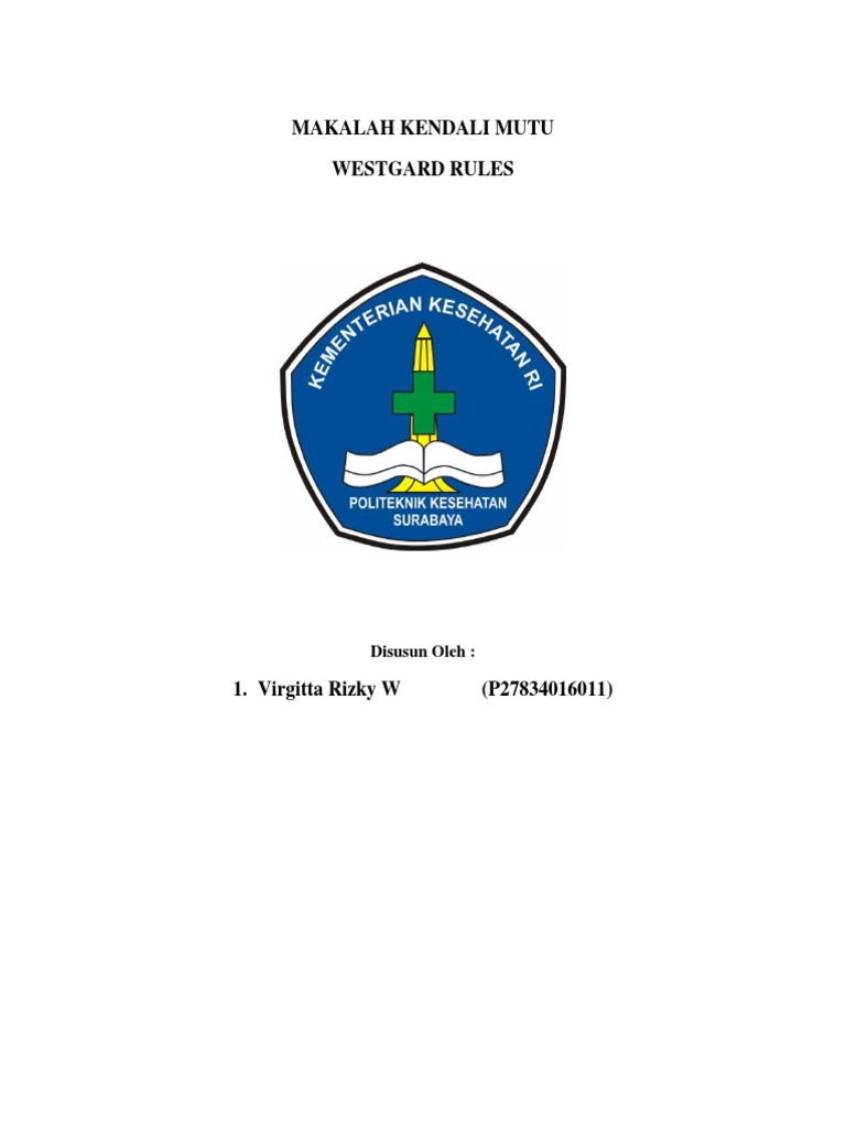 Tugas Westgard Rules | PDF