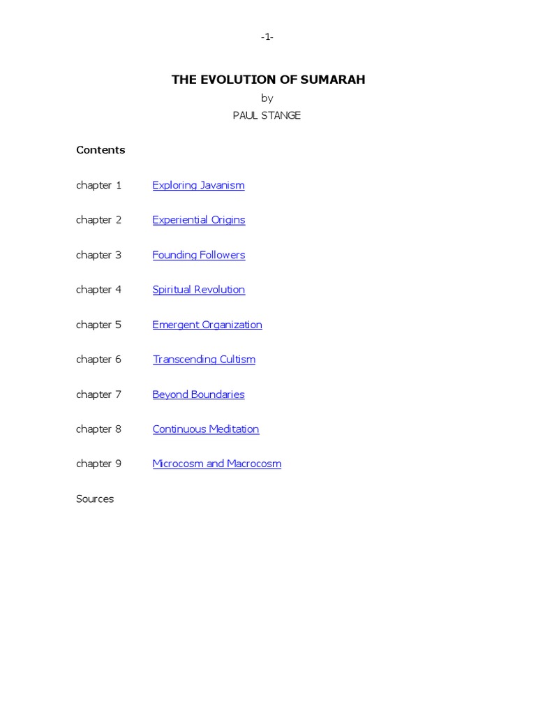 Evolution - Sumarah | PDF | Spirituality | Java