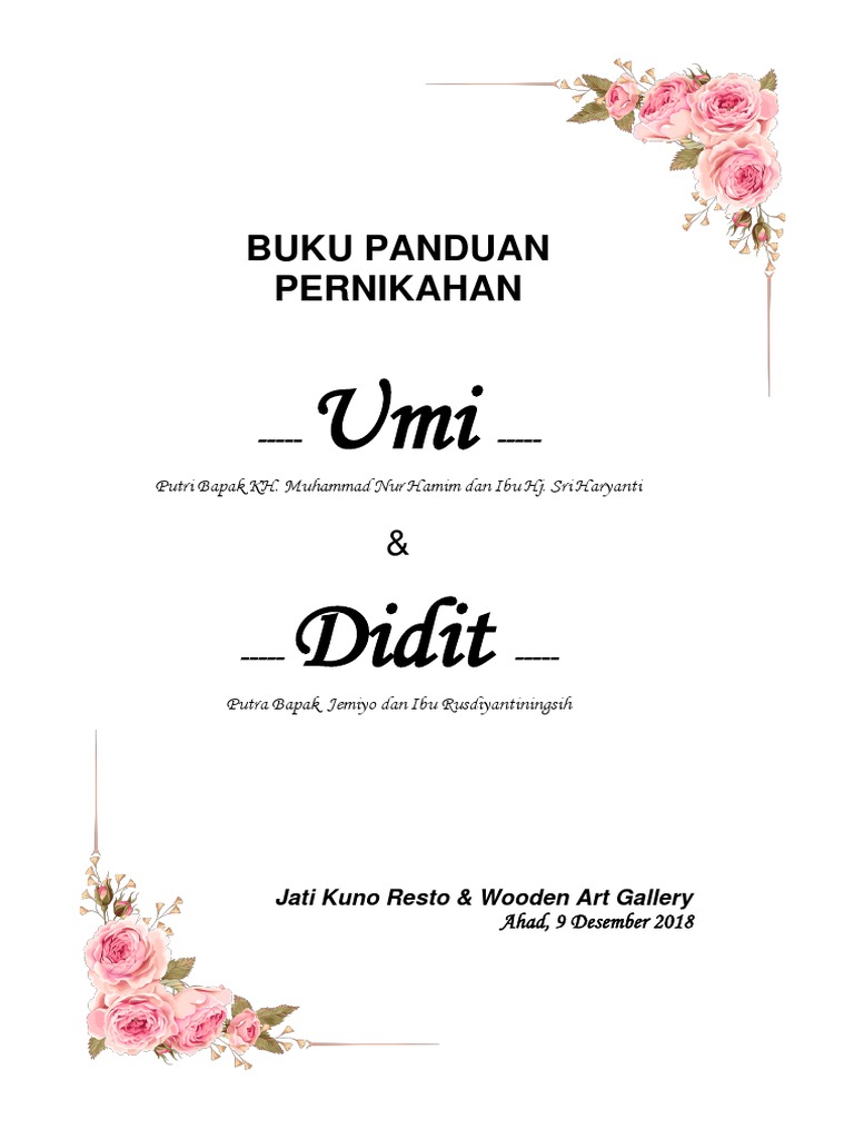 Buku Panduan Pernikahan | PDF