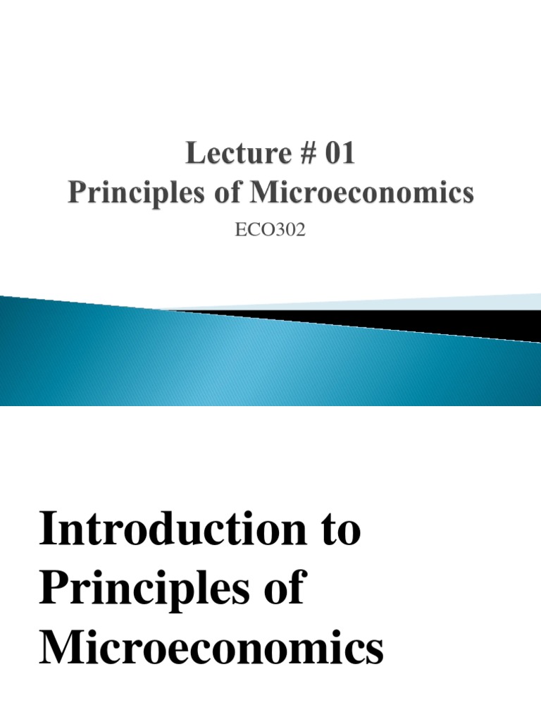 Microeconomics Slides | PDF | Resource | Microeconomics