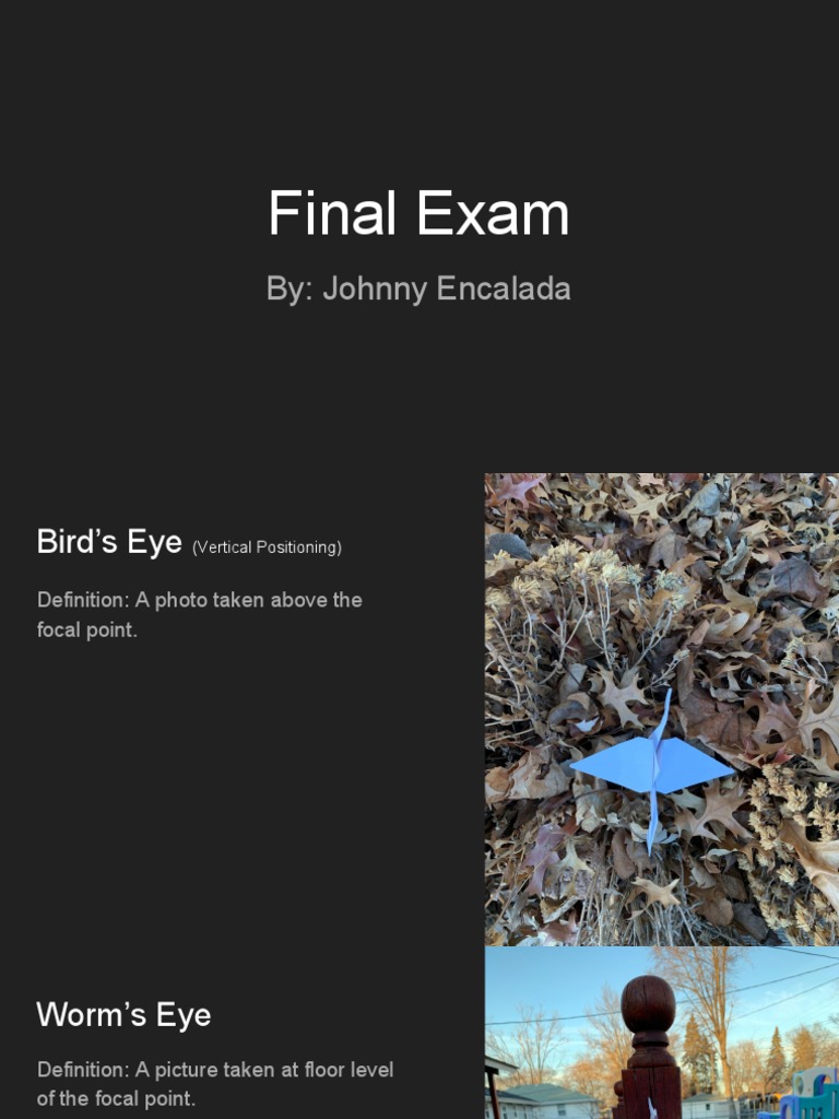Photo Final Exam | PDF