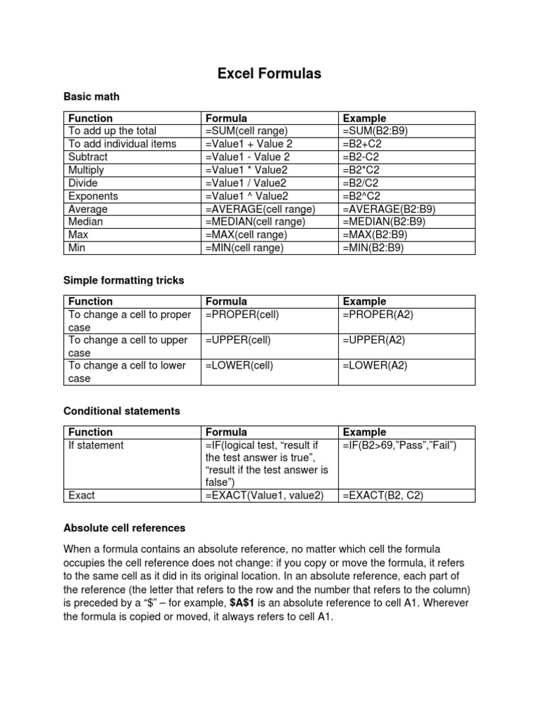 Basic Physics Equations And Formulas