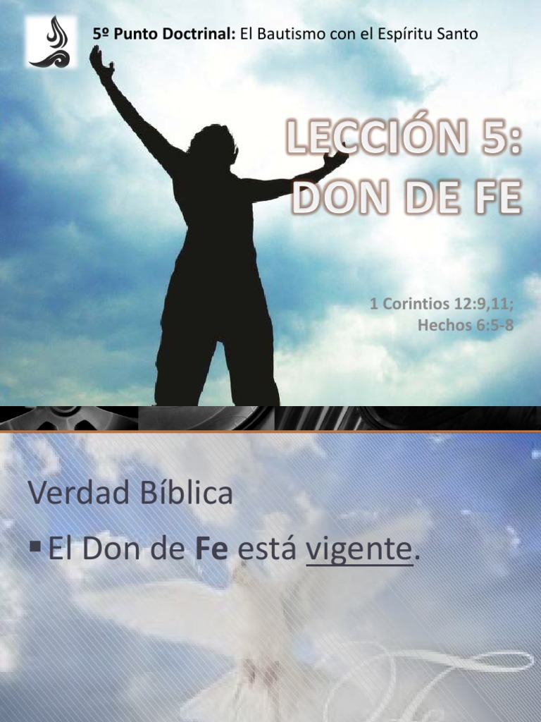 El Don de Fe en la Iglesia Actual | PDF | Fe | espíritu Santo