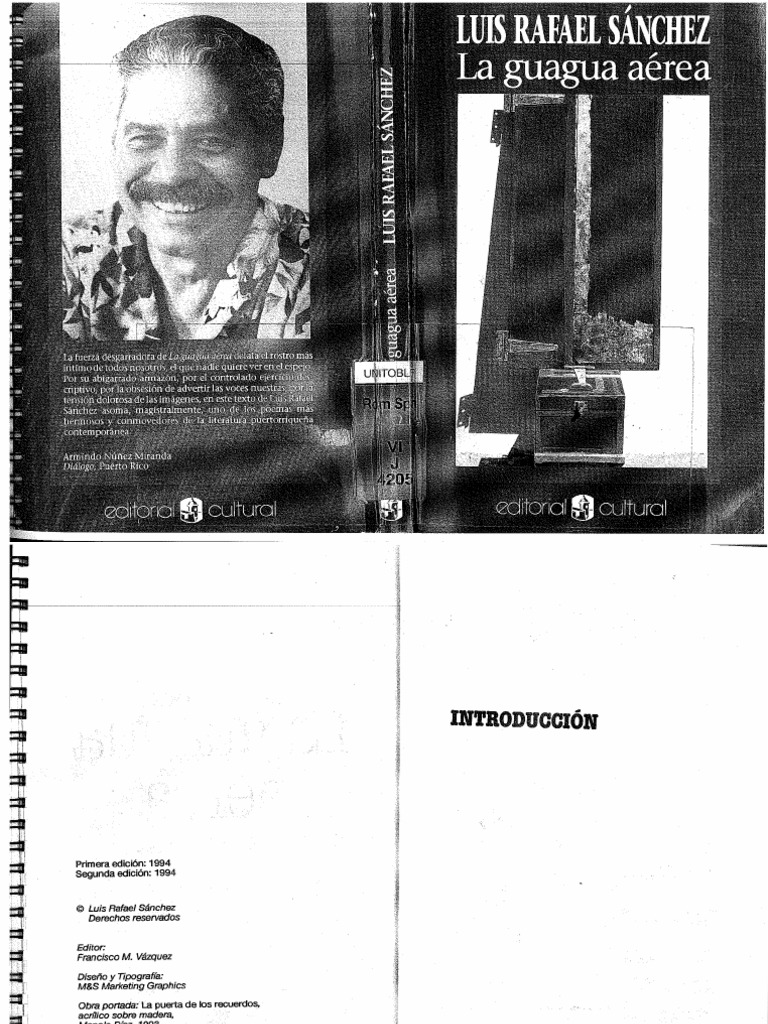 Luis Rafael Sanchez, La Guagua Aérea y Tarjeta de Embarque PDF | PDF