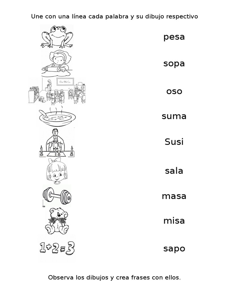 Fichas para Trabajar Primeras Consonantes | PDF
