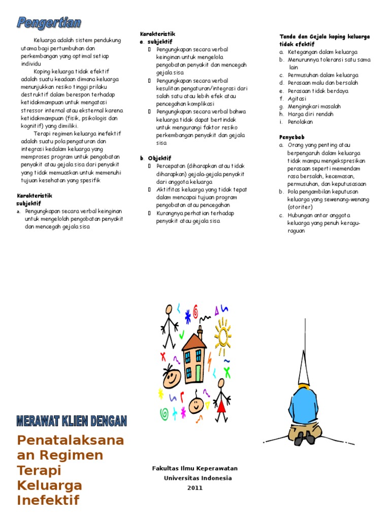 Leaflet Penatalaksanaan Regimen Terapeutik Keluarga TDK Efektif FT | PDF