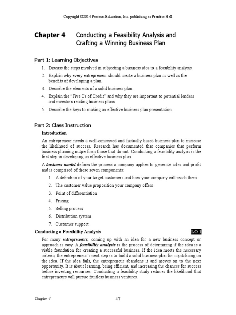Conducting A Feasibility Analysis and Crafting A Winning Business Plan ...