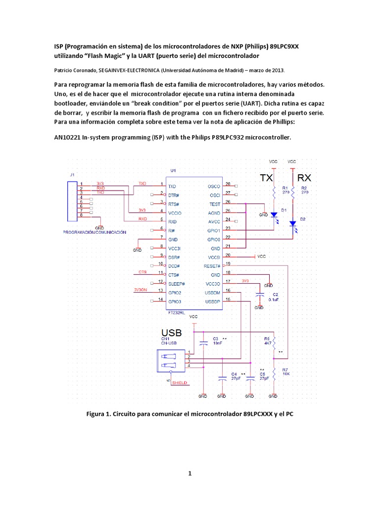 ISP (Programación en Sistema) de Los Microcontroladores de NXP (Philips ...