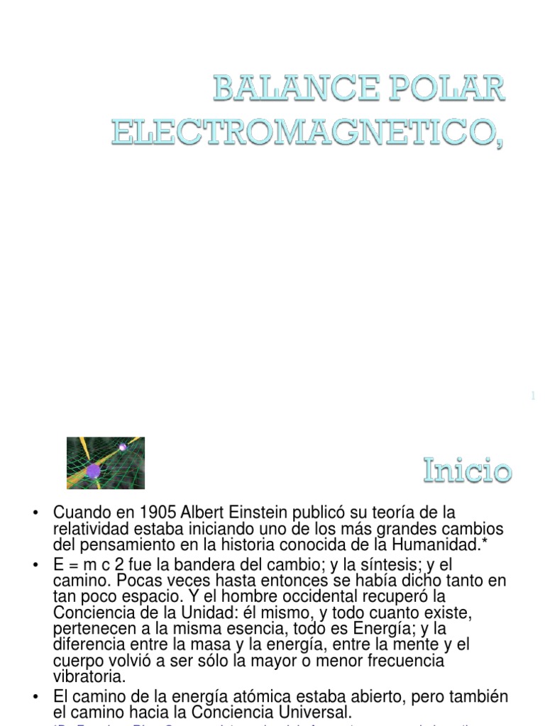 2.0 Balance Polar Electromagnetico | PDF | Física | Átomos