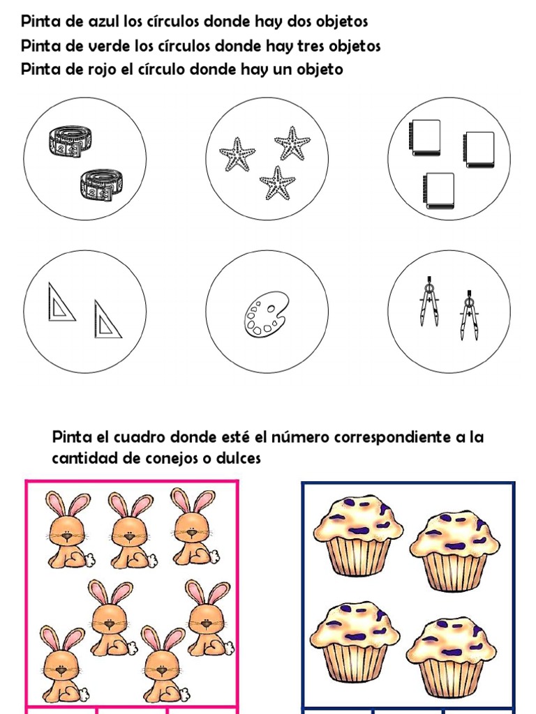 Fichas para Aprender A Contar | PDF