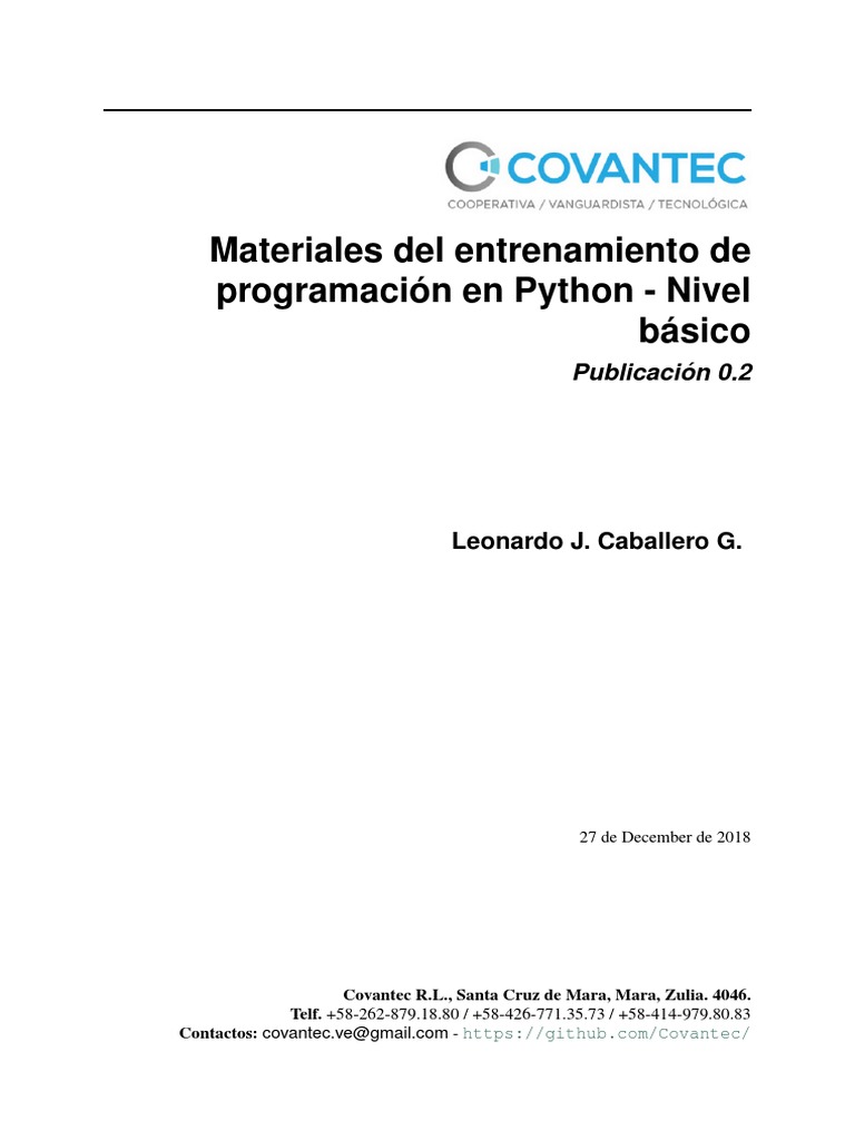 Python | PDF | Python (lenguaje de programación) | Lenguaje de programación