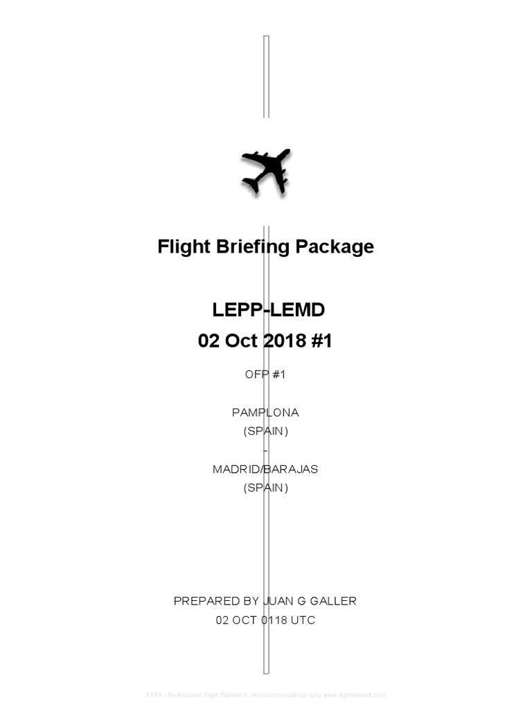 Flight Plan | PDF | Aerospace Engineering | Aviation