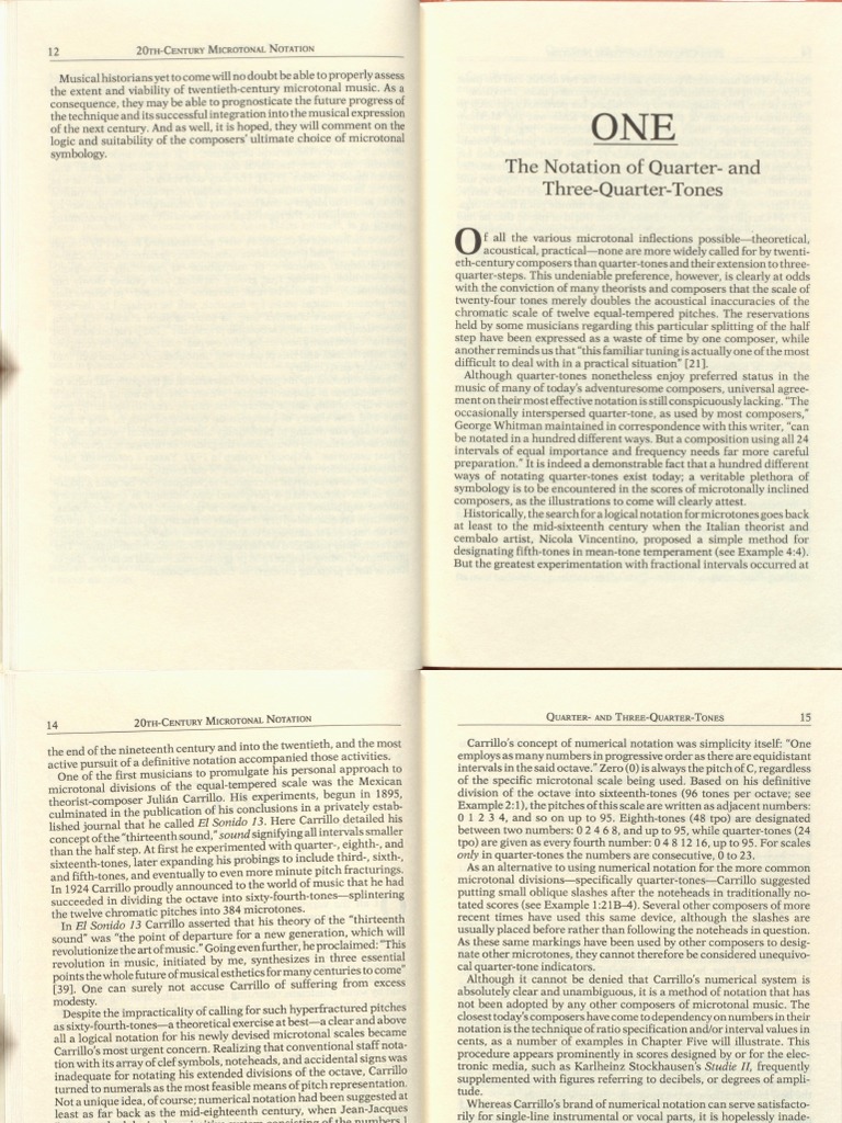 20th Century Microtonal Notation 2 | PDF