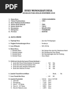 Buku Monografi Desa (Form 1) | PDF
