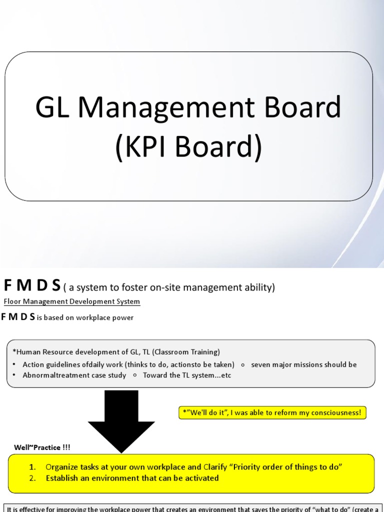 Daily Management with KPI Board | PDF | Performance Indicator | Safety