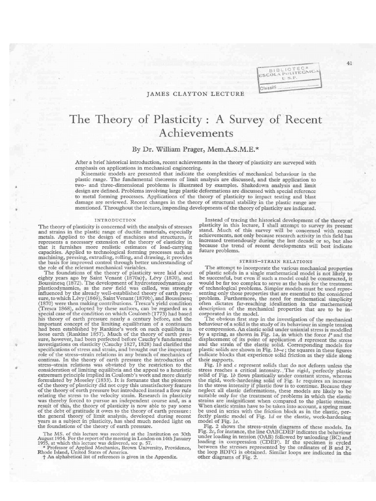 The Theory of Plasticity PDF | PDF