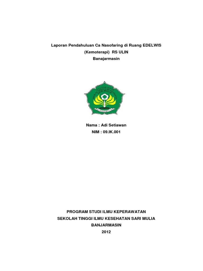 Karsinoma Nasofaring: Diagnosis dan Terapi | PDF