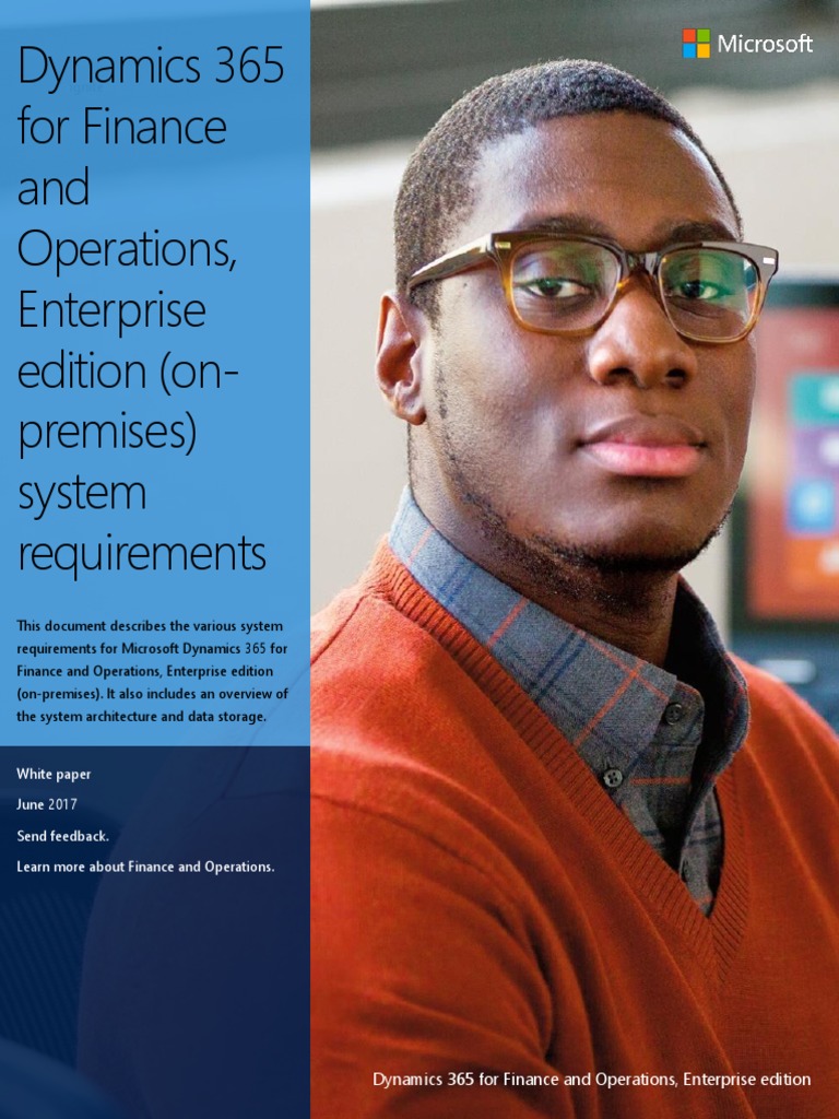 Dynamics 365 For Finance and Operations, Enterprise Edition (On-Premises) System Requirements ...