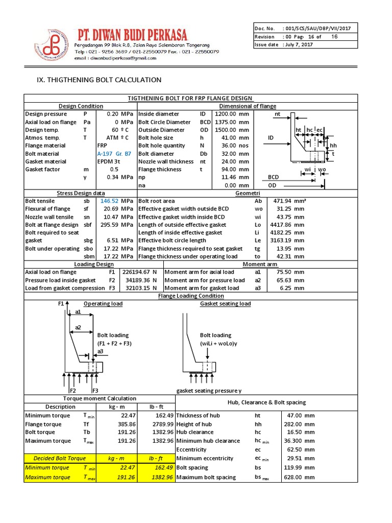 Torque Bolt | PDF | Pascal (Unit) | Joining