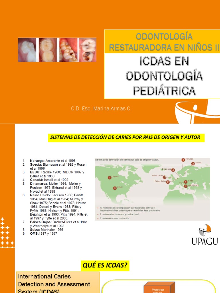 Sistema ICDAS en Odontología Infantil | PDF | Diente | Esmalte de dientes