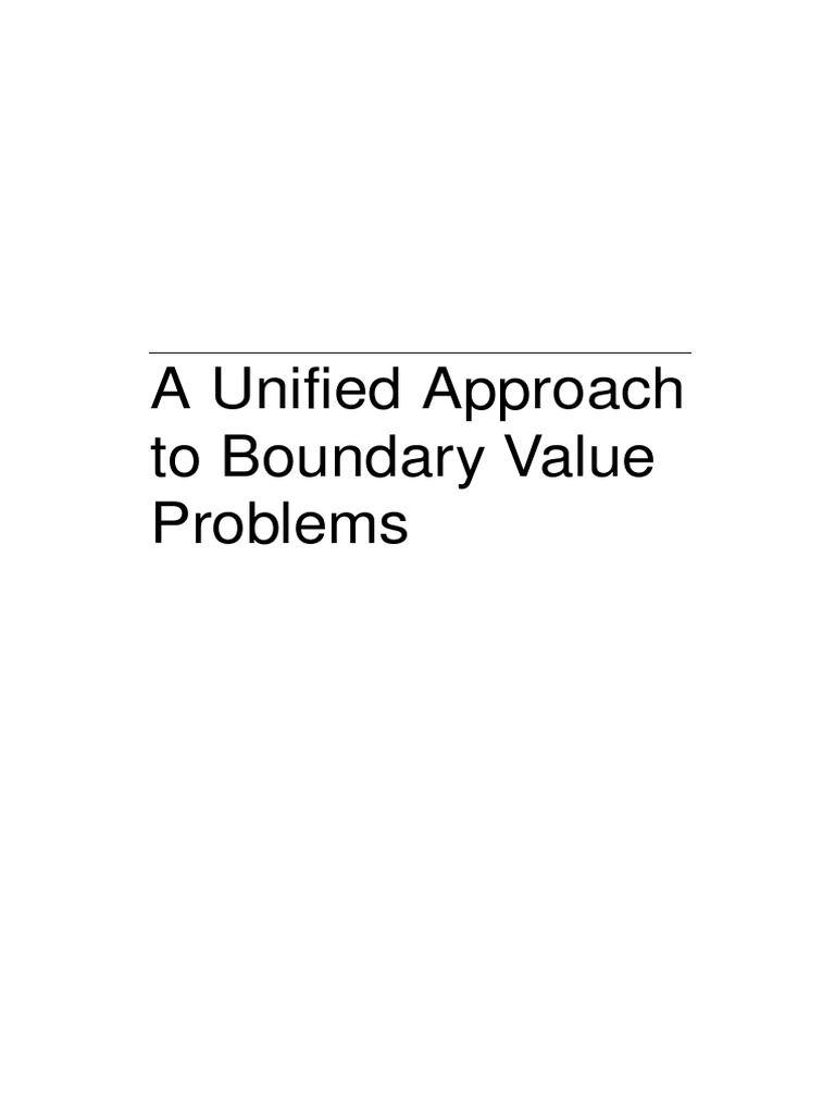 A Unified Approach To Boundary Value Problems - Fokas PDF | PDF | Green's Function | Partial ...