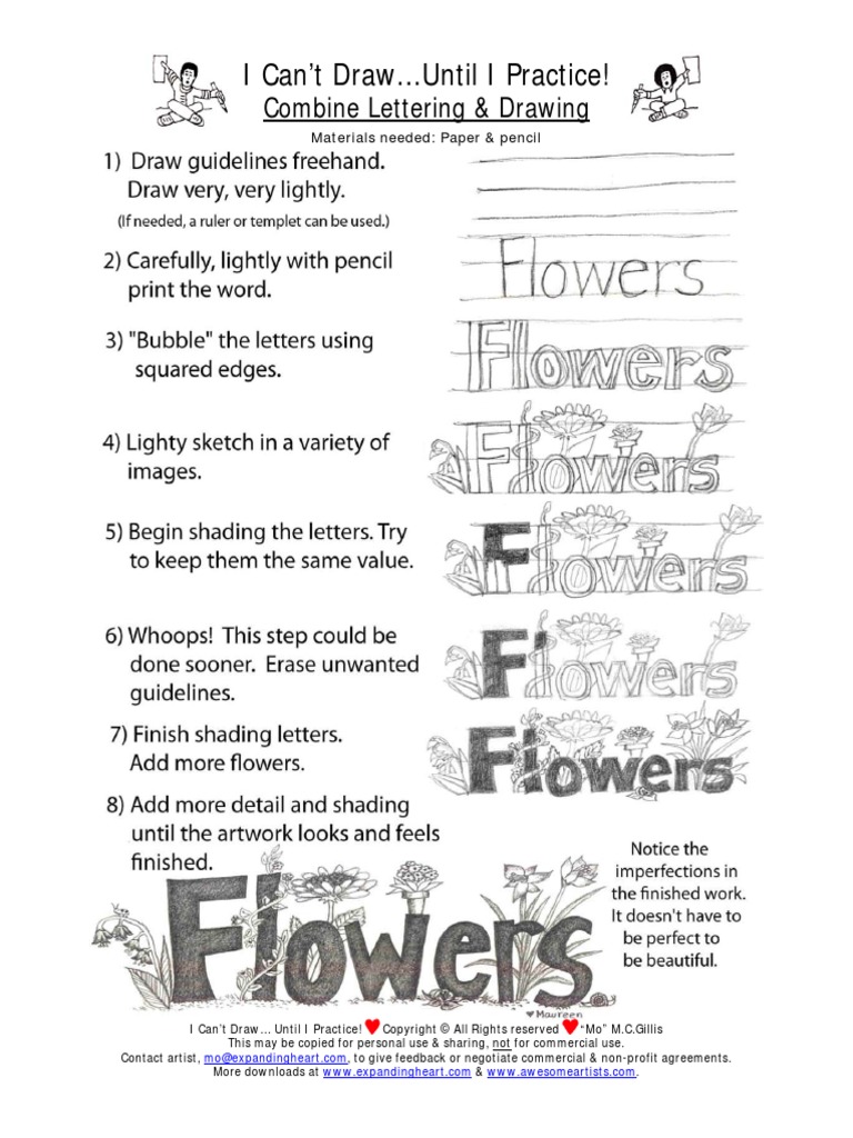 Actividad Infantil Dibujar Letras - Booklet Icdup Lettering Part2 | PDF ...