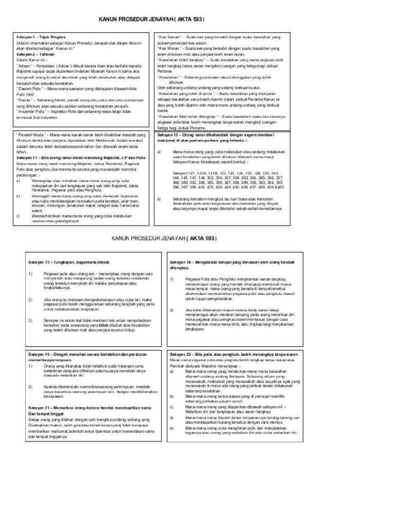 Nota Akta Polis | PDF