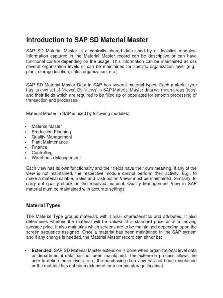 Sap SD | PDF | Pricing | Sales