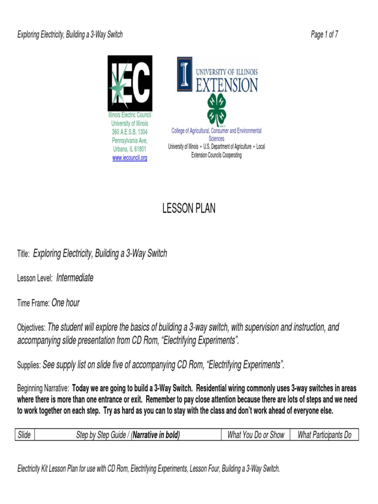 3 Way Switch English Pdf Pdf Electrical Connector Wire
